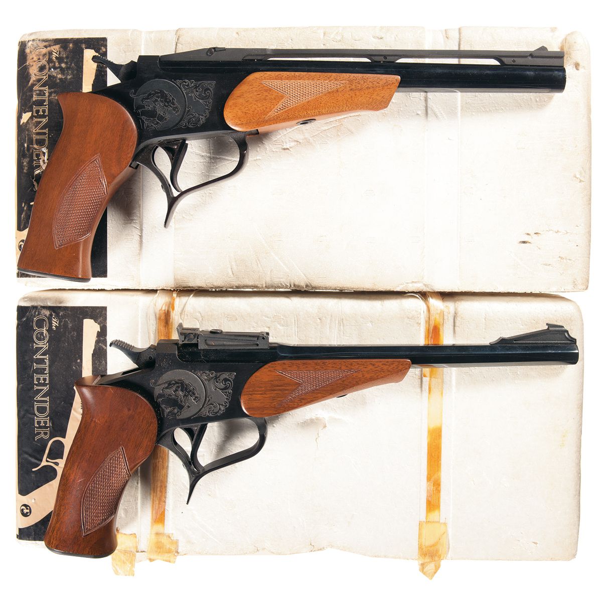 Two Thompson Center Arms Contender Single Shot Pistols -A) Thompson ...