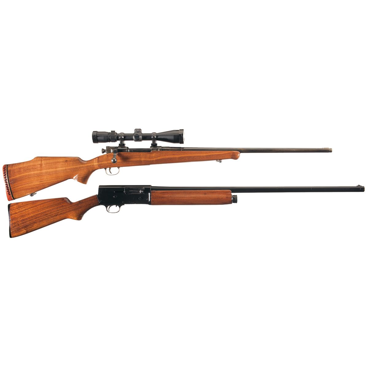 One Rifle and One Shotgun -A) Custom Springfield Model 1903 Rifle with ...