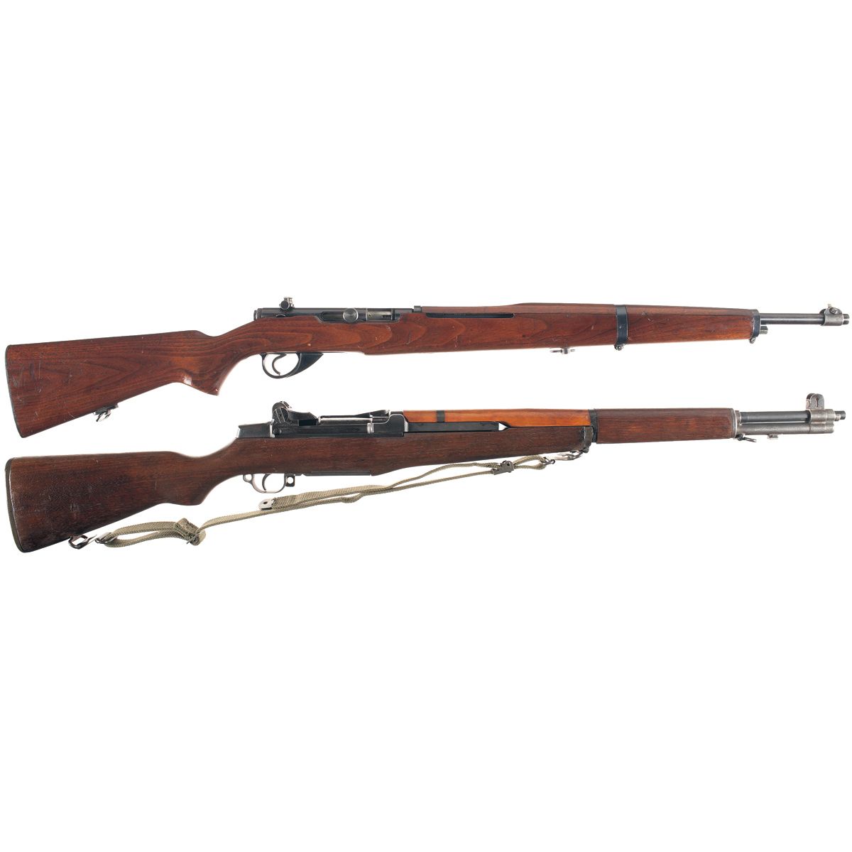 Two Semi-Automatic Rifles -A) Stevens Springfield Model 87M Semi ...