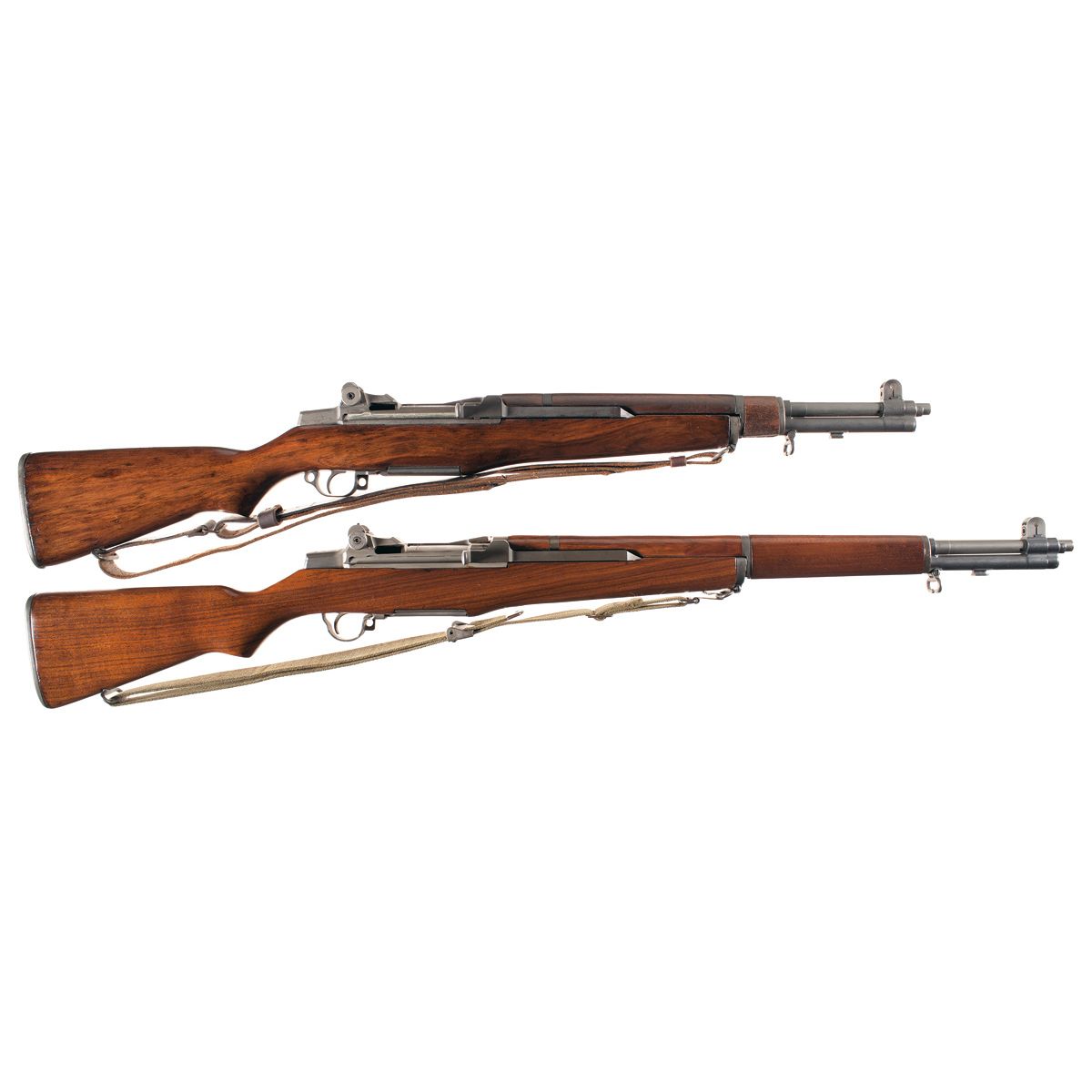 Two U.S. Garand Rifles -A) Springfield M1 Tanker Garand 7.62 NATO Semi ...