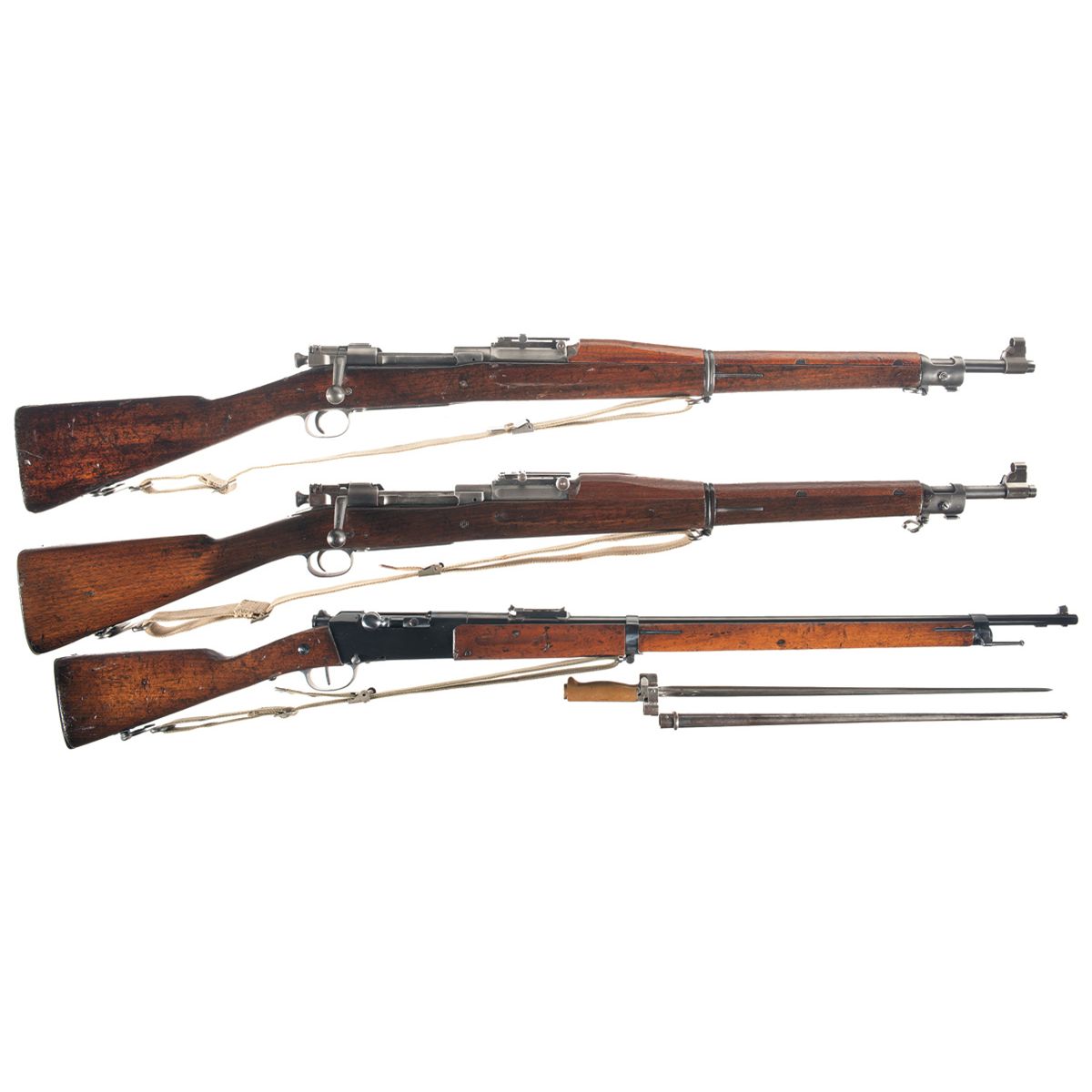 Three Military Bolt Action Rifles -A) Rock Island Arsenal Model 1903 ...