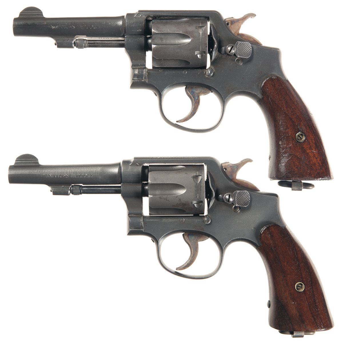 Two Smith & Wesson Victory Model Double Action Revolvers -A) Smith ...