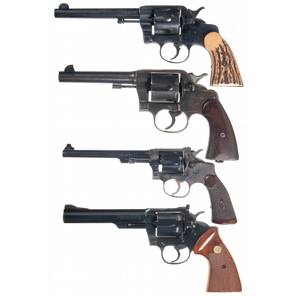 Four Double Action Revolvers -A) U.S. Colt Model 1894 Army Double ...