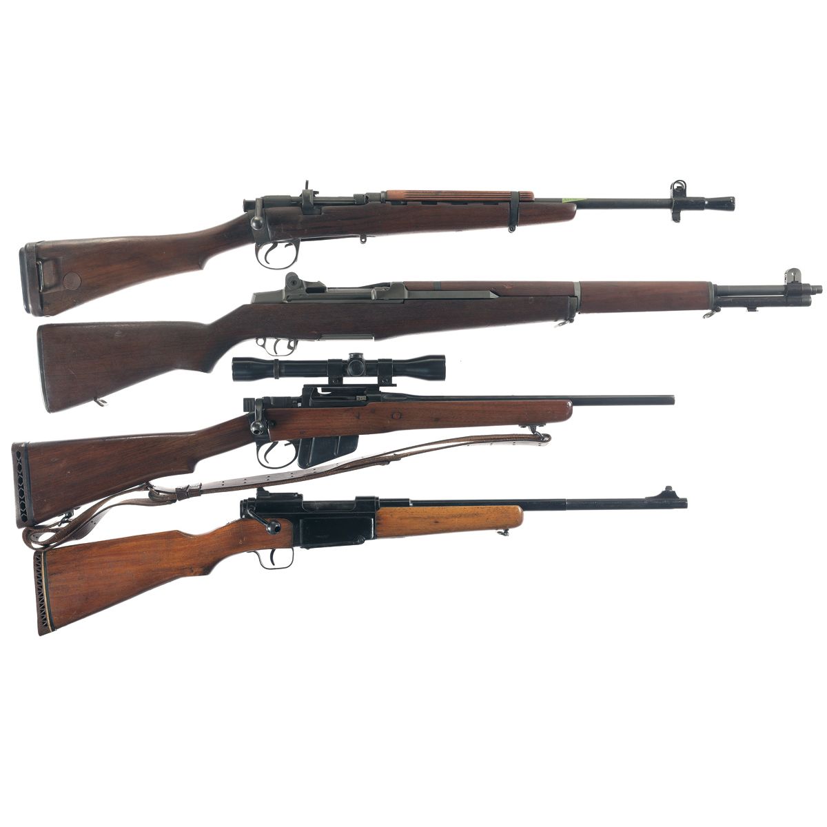 Four Long Guns -A) Santa Fe MK2 MD 120W Bolt Action Jungle Carbine