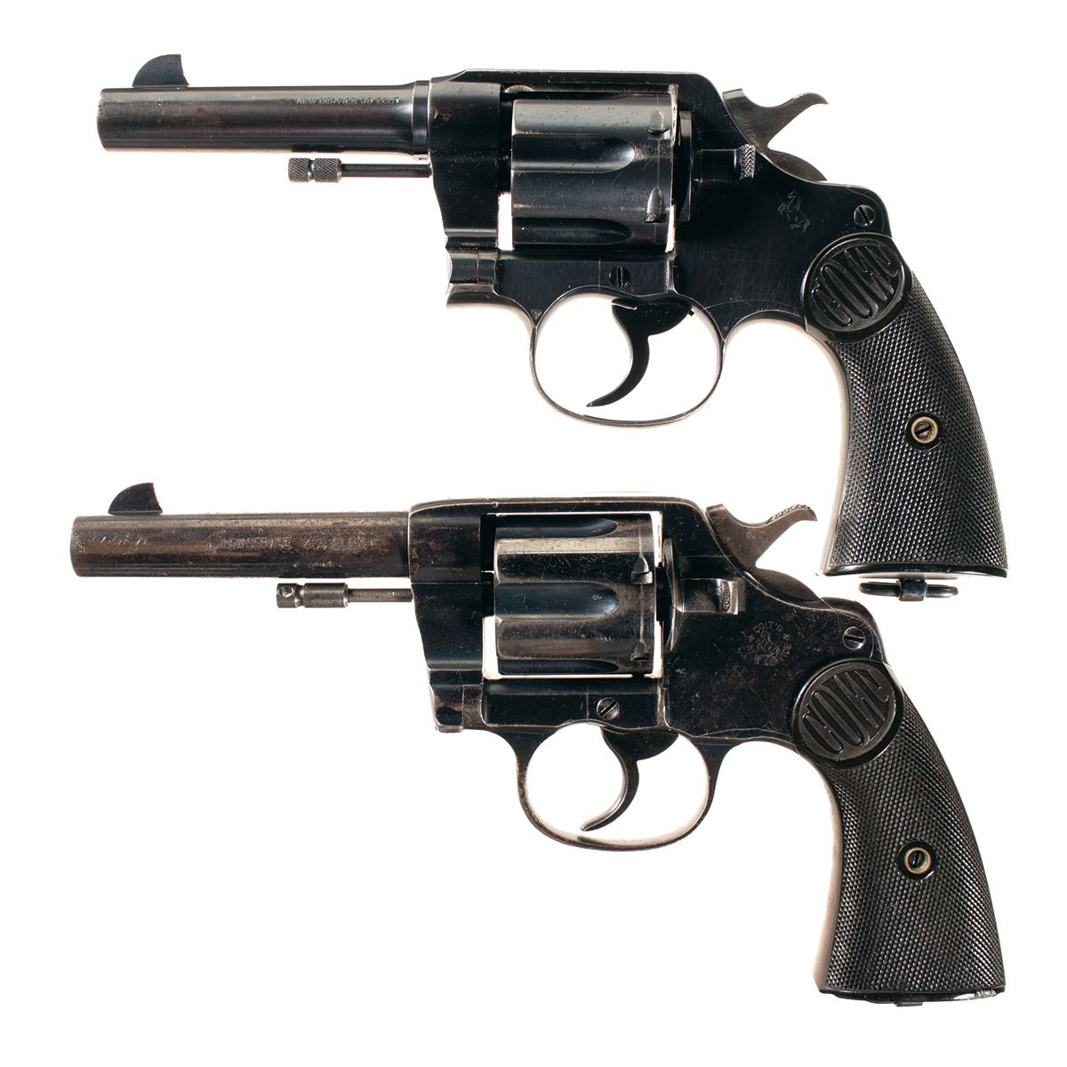 Two Colt New Service Double Action Revolvers -A) Colt New Service Model ...