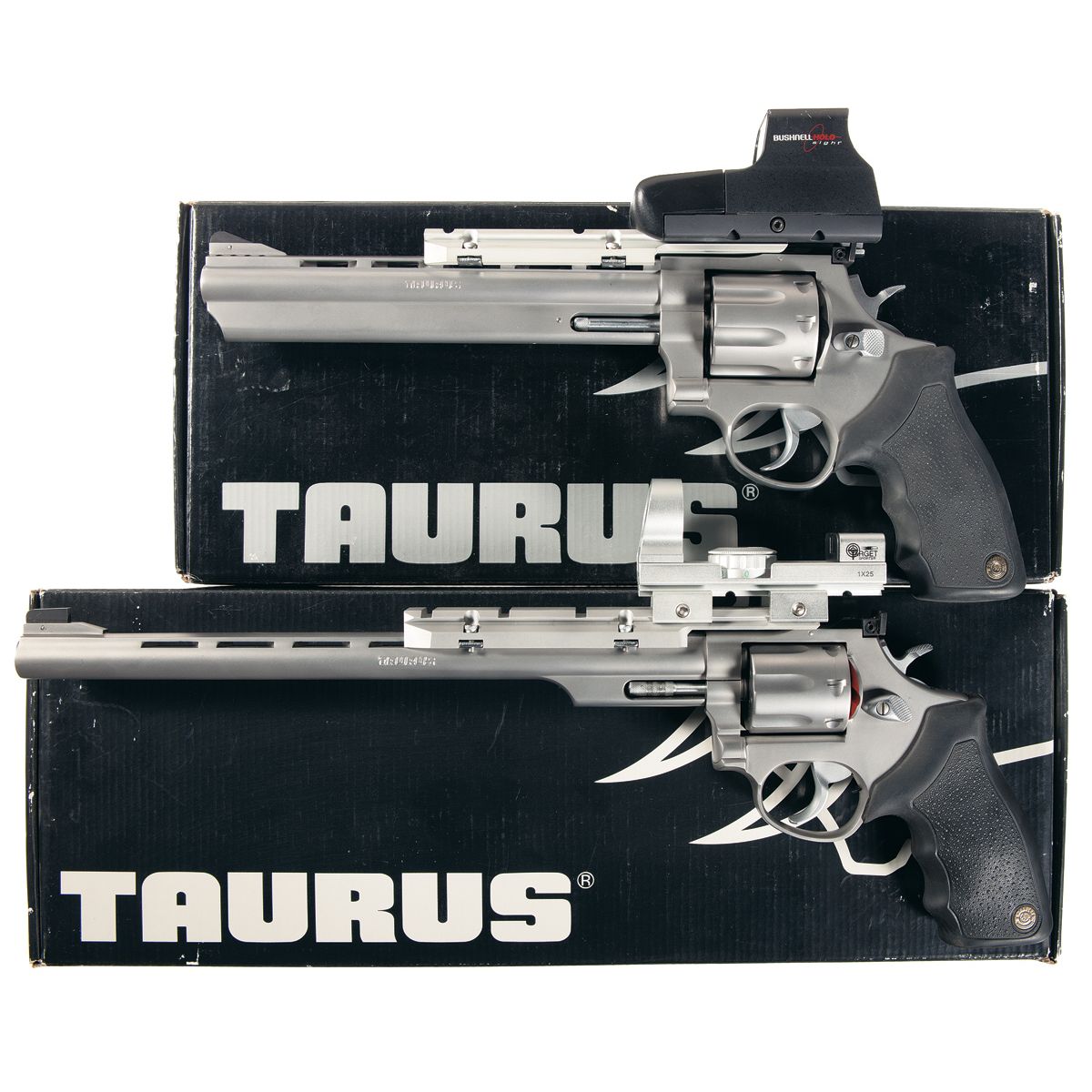 Two Boxed Taurus Double Action Revolvers -A) Taurus Model 608 Double ...