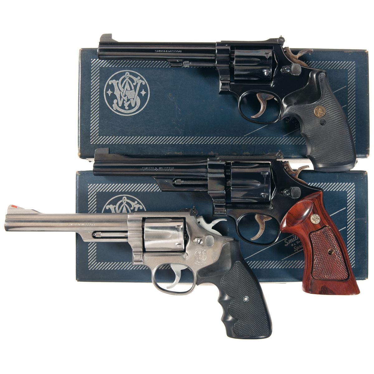 Three Smith & Wesson Double Action Revolvers -A) Smith & Wesson Model ...