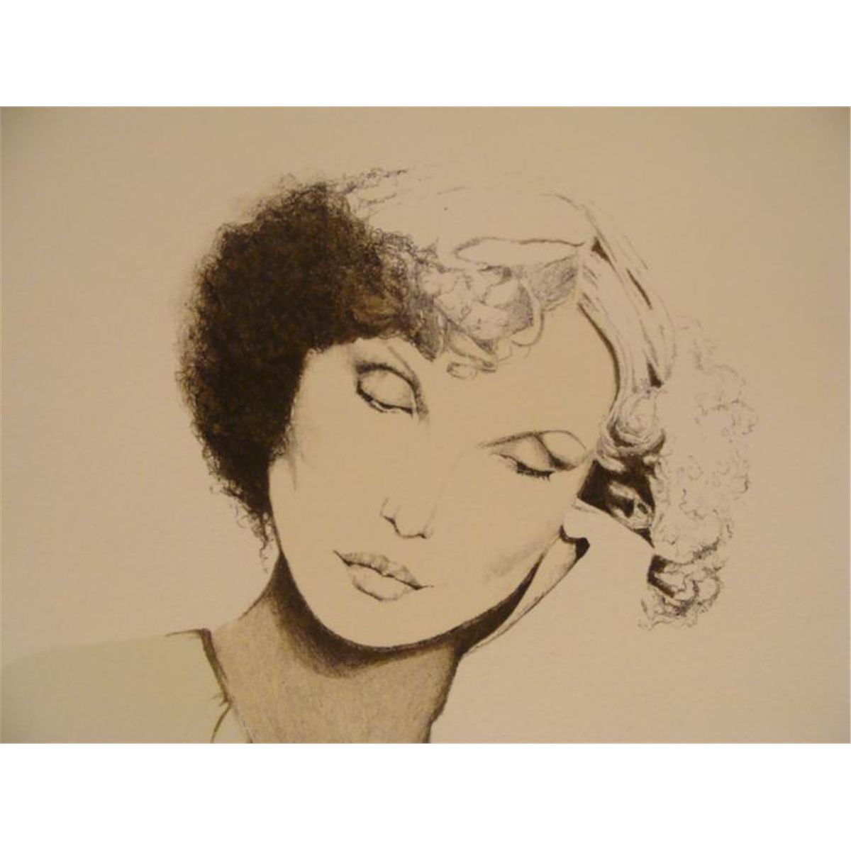 Christine Rosamond Signed Art Print Woman 1976