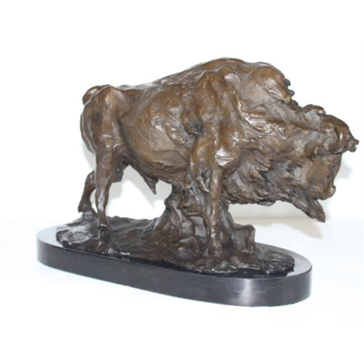Massive Bronze Sculpture Buffalo - Bison