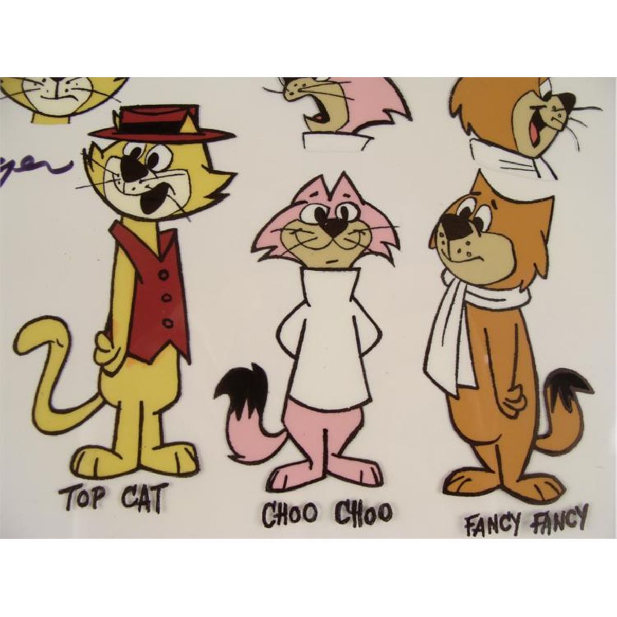 Top Cat 24 Image Signed Orig Model Cel Animation Art