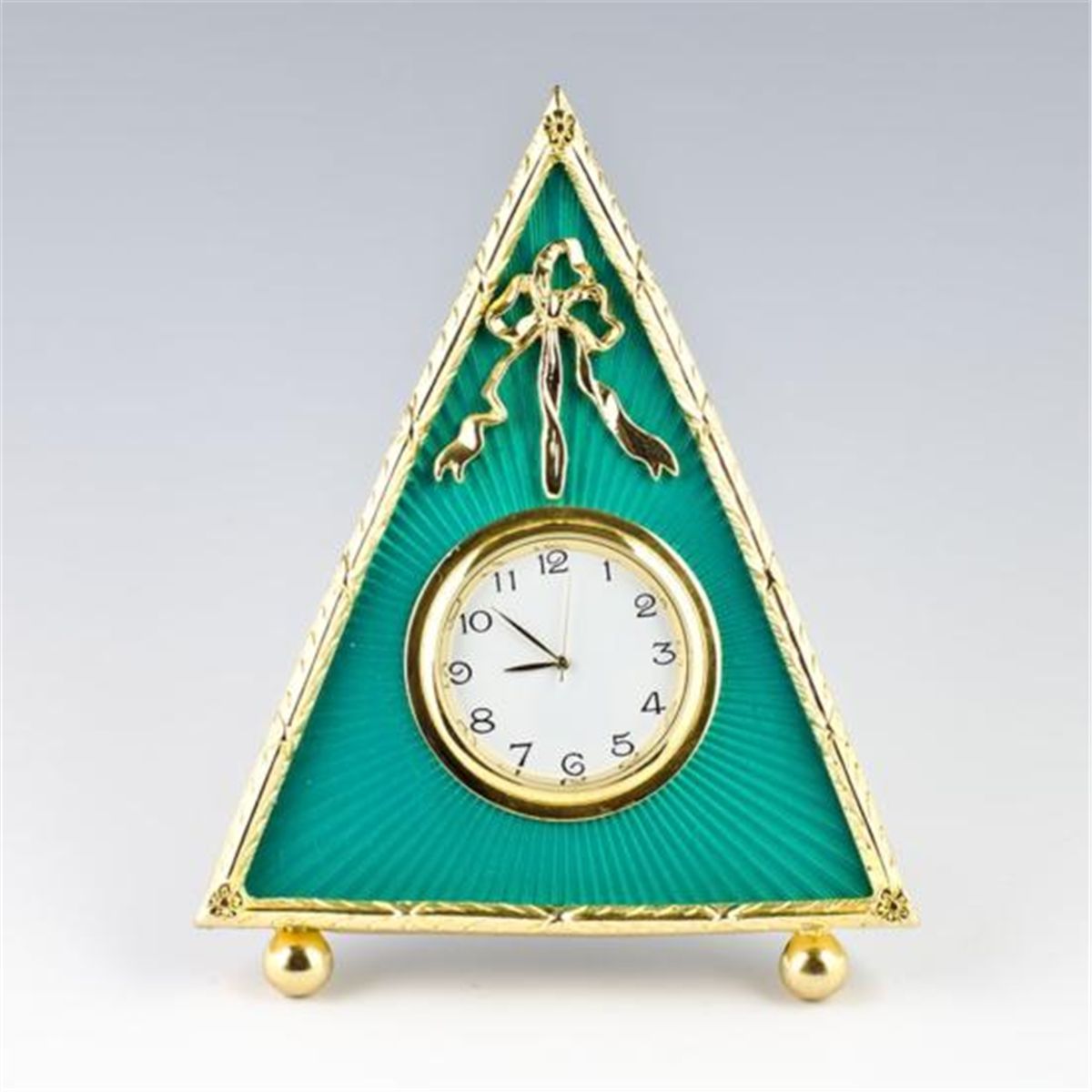 Green Triangle Clock Faberge Frame