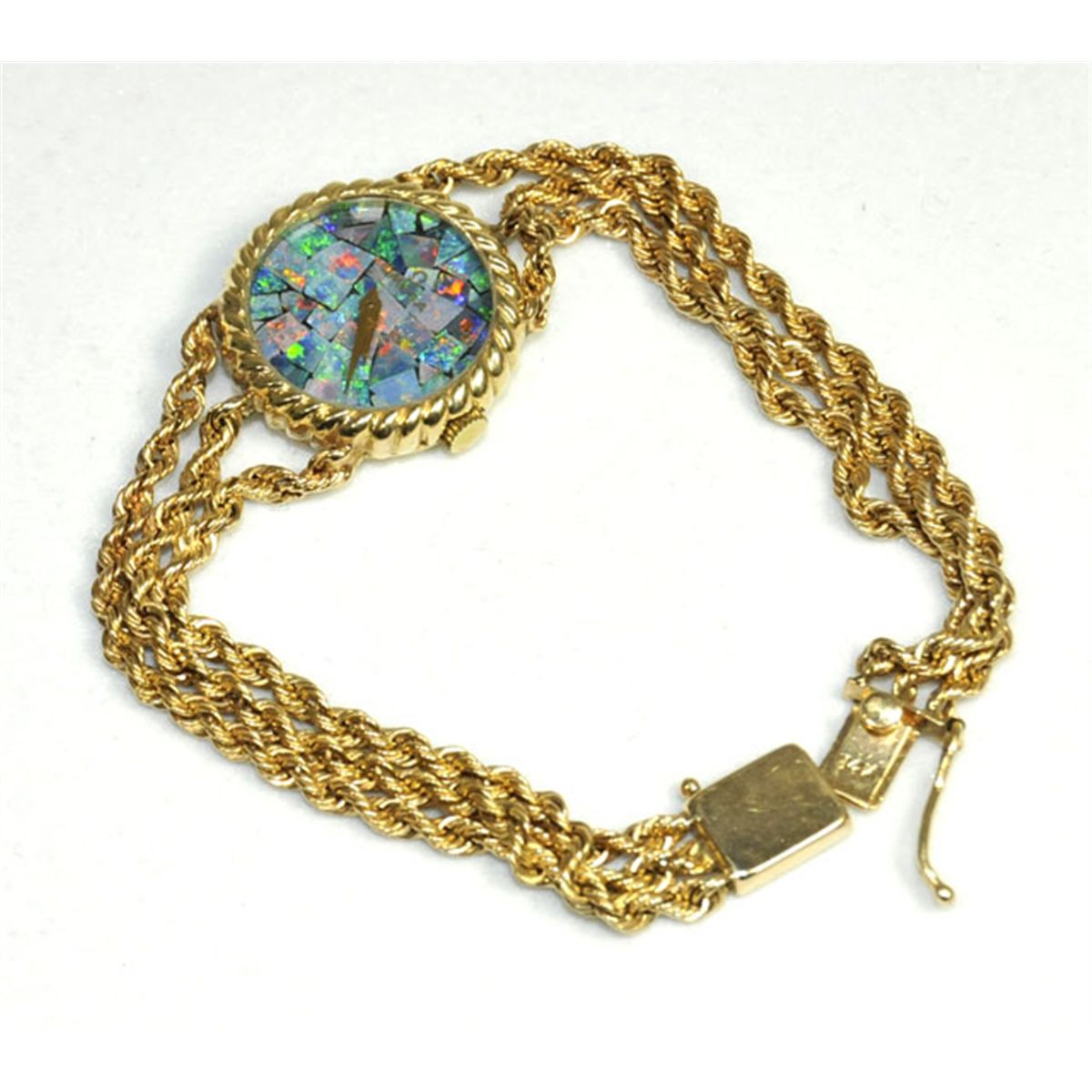 Omega gold & opal watch