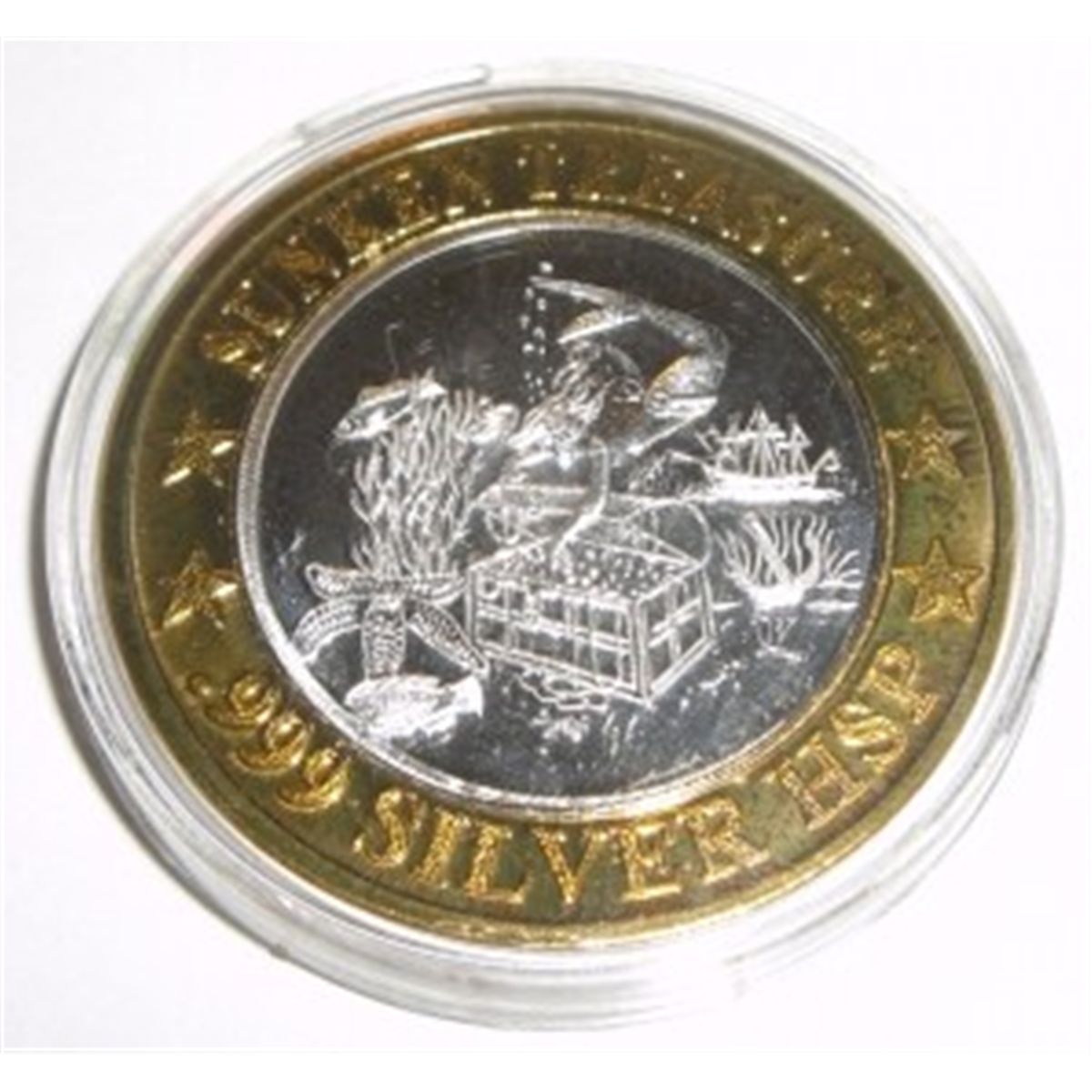 Casino ".999 SILVER STRIKE" $10 Coin VERY RARE *ROYAL CARIBBEAN CRUISE*!!