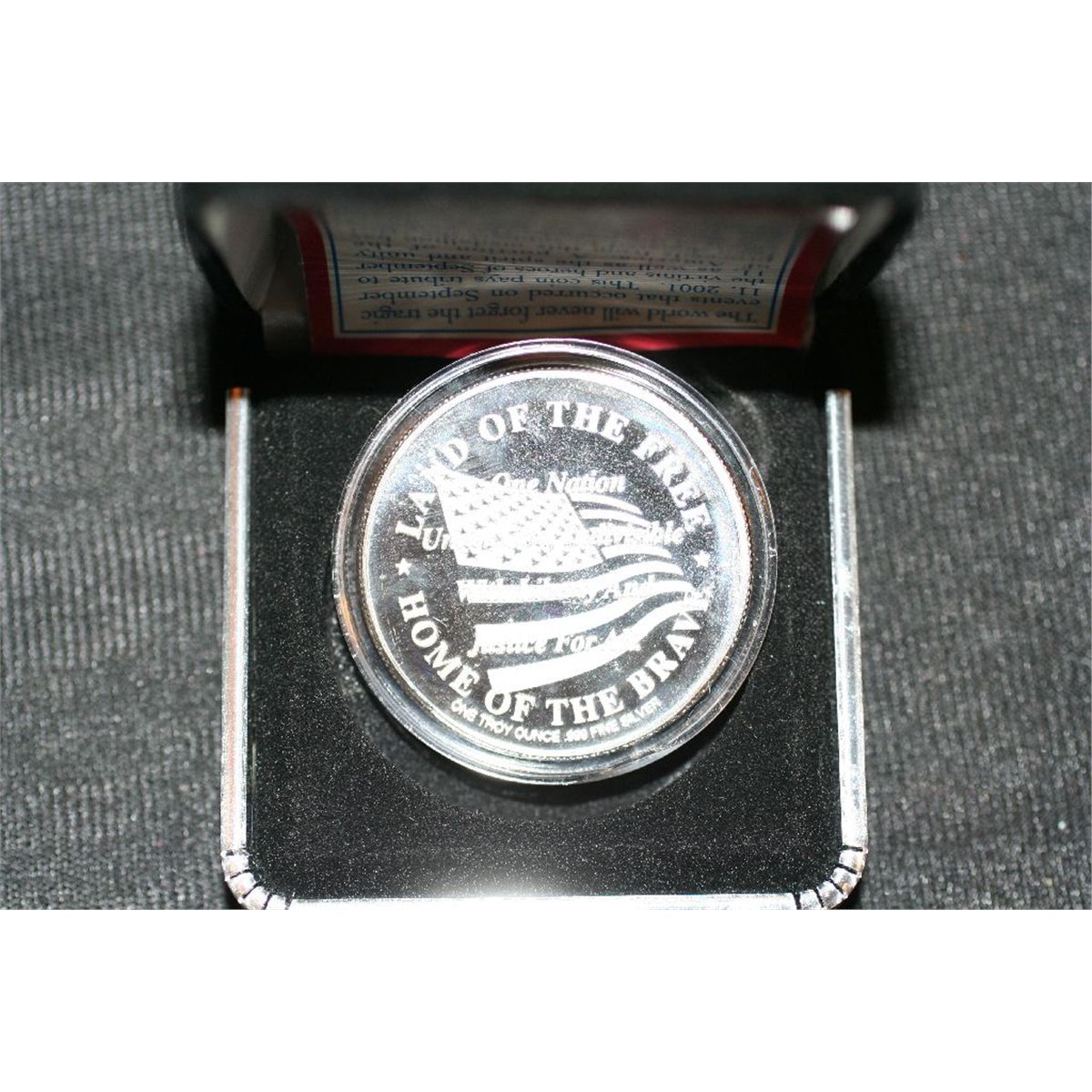 Spirit of America, Sept.11, 2001 Commemorative Silver Coin