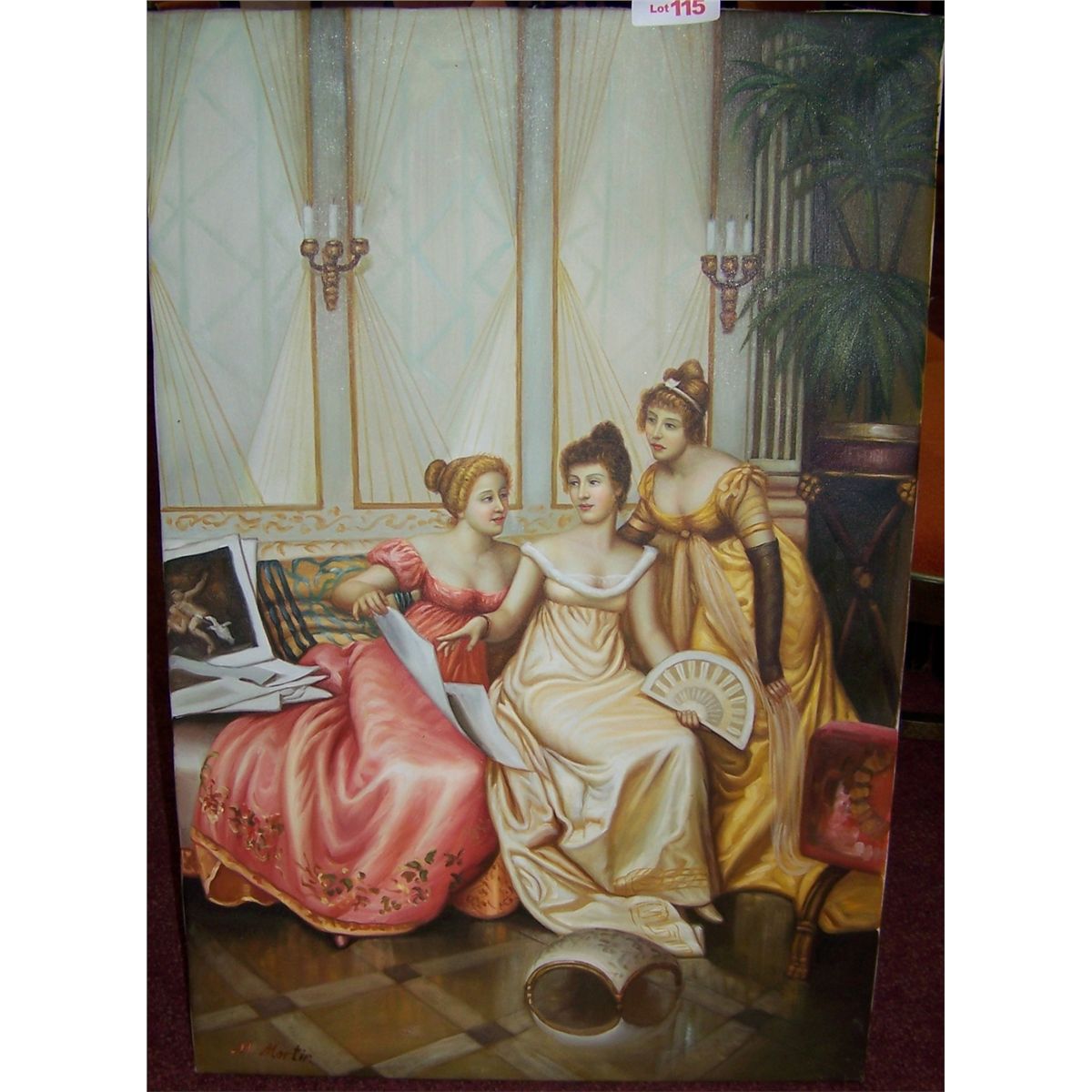 Painting by M. Martin.