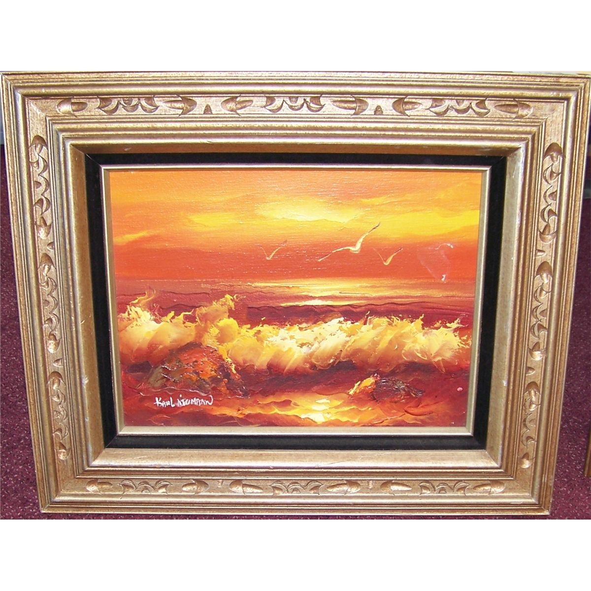 Karl Neumann Oil on Canvas Painting.