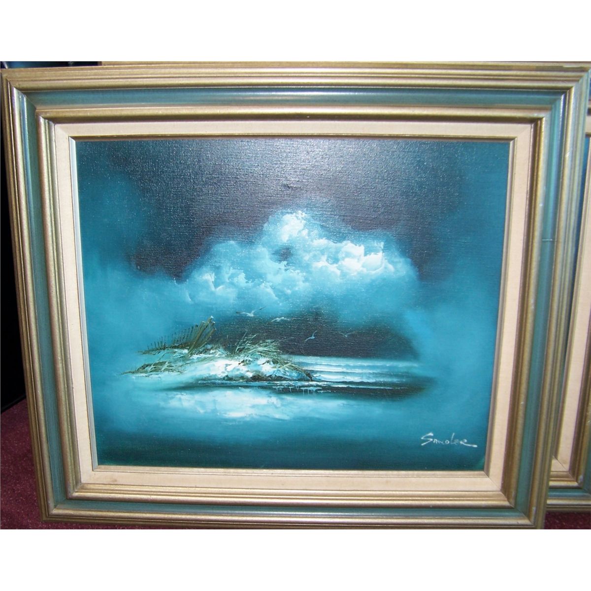 Original Oil on Canvas Painting Signed Sandler.