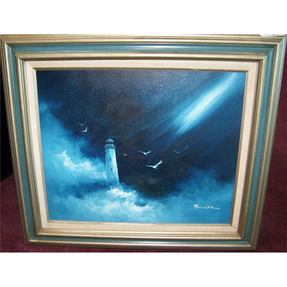 Oil on Canvas Painting Signed Sandler.