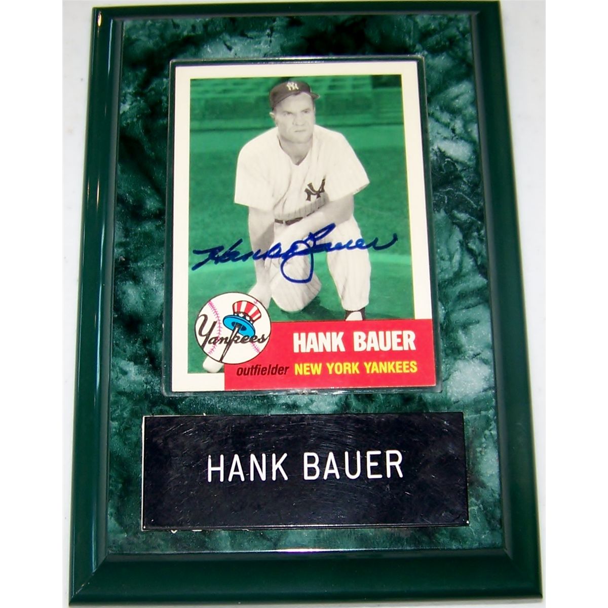 Hank Bauer Hand-Signed Baseball Card.
