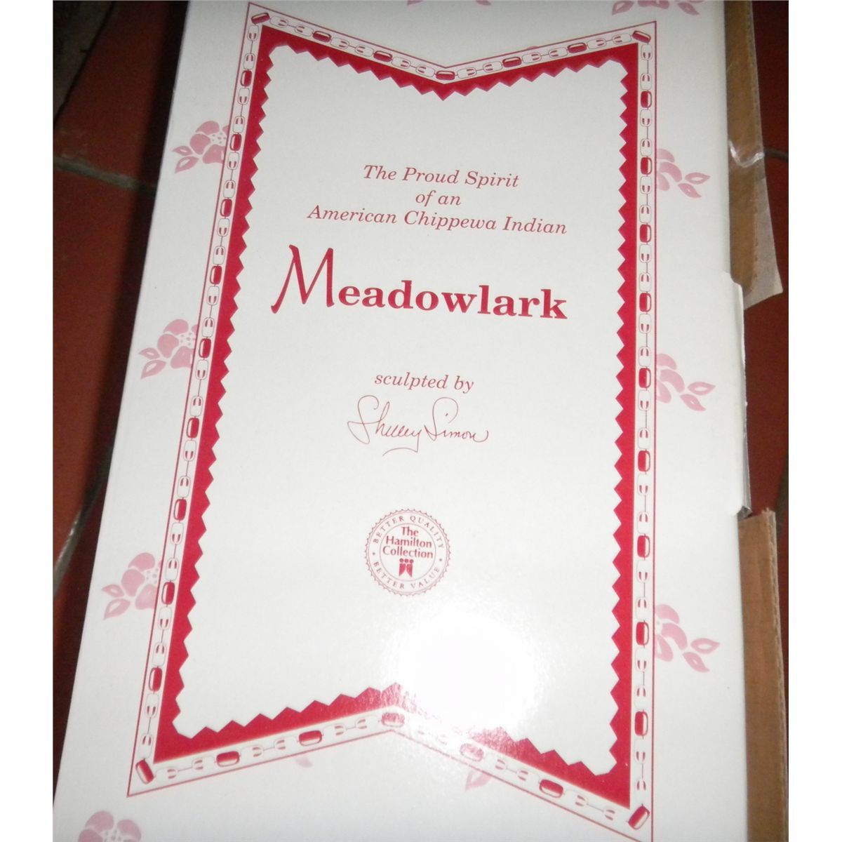 Meadowlark Doll - Chippewa Indian Maiden with baby from Hamilton Collection