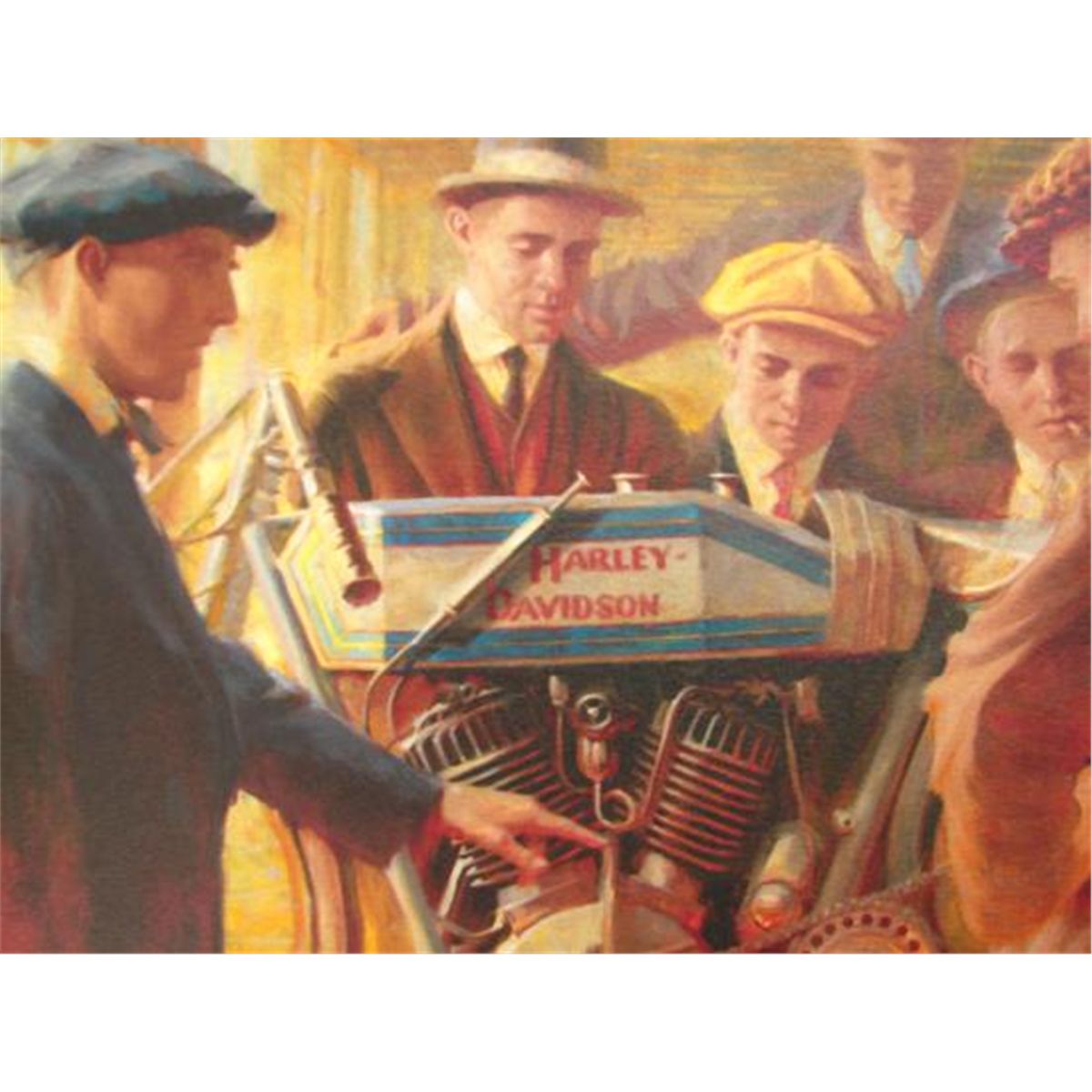 CHAMPION David Uhl Harley Davidson Motorcycle Print Art