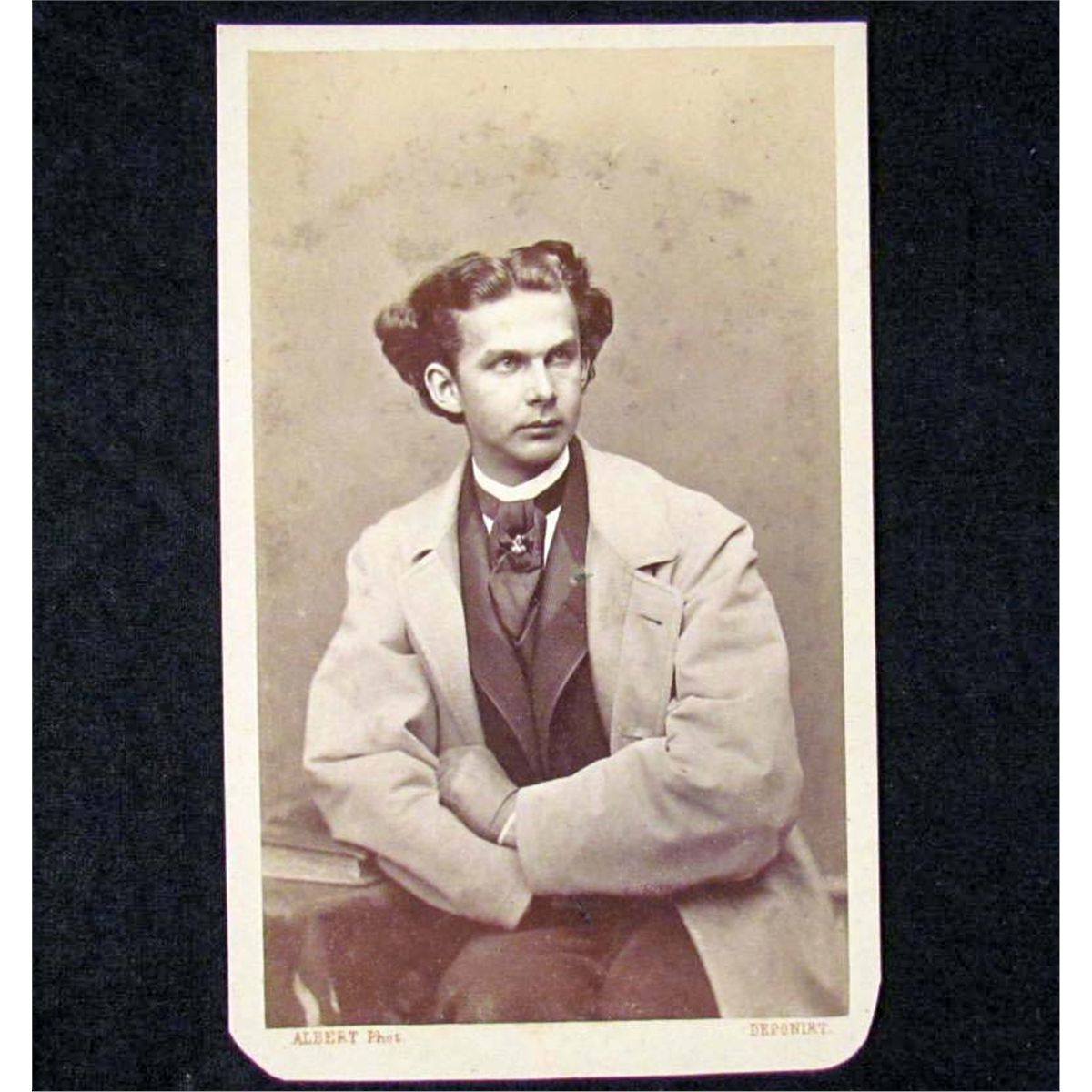 ANTIQUE CDV PHOTO OF LUDWIG II KING OF BAVARIA