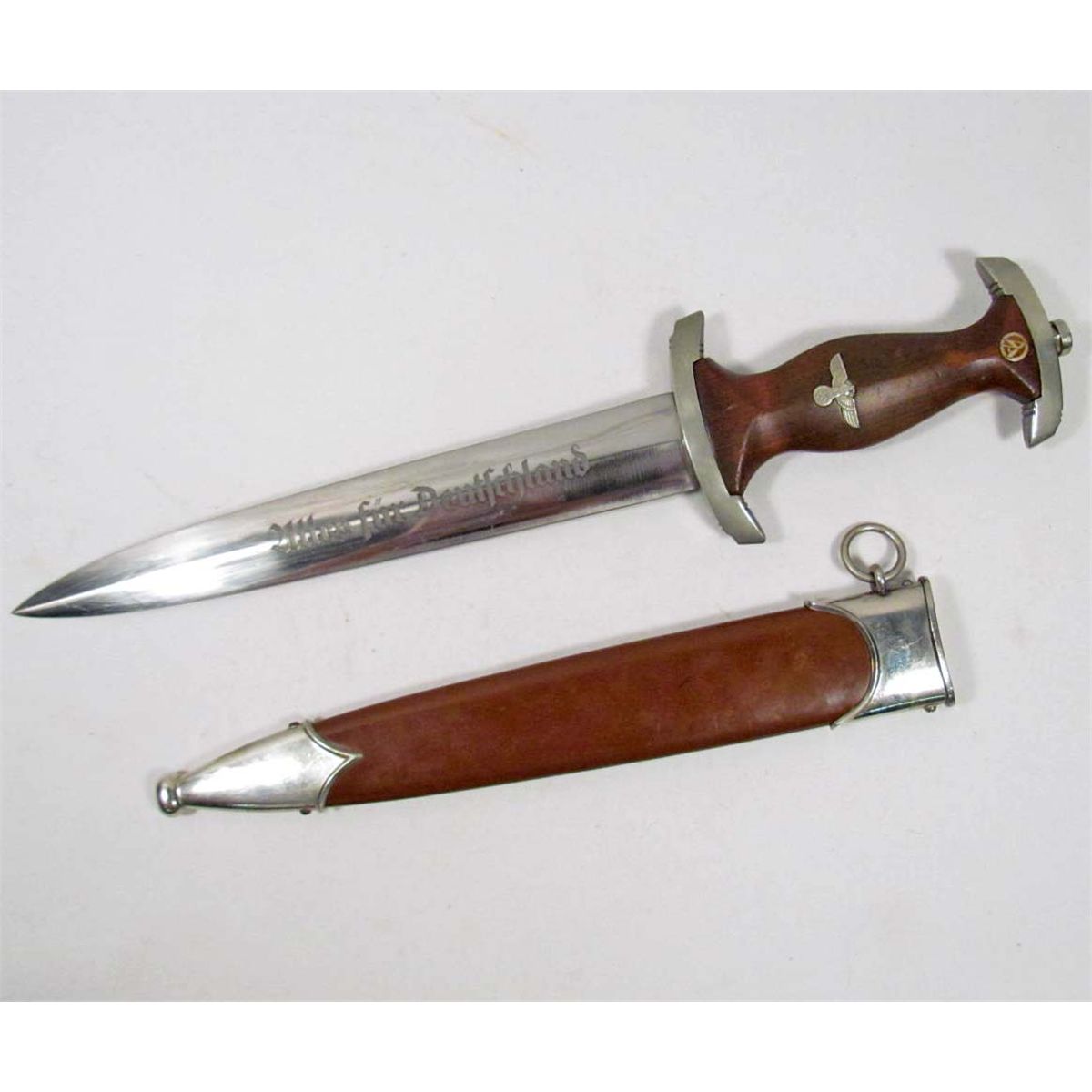 RARE GERMAN NAZI SA ROHM HONOR DAGGER & SCABBARD W/ FULL ROHM INSCRIPTION