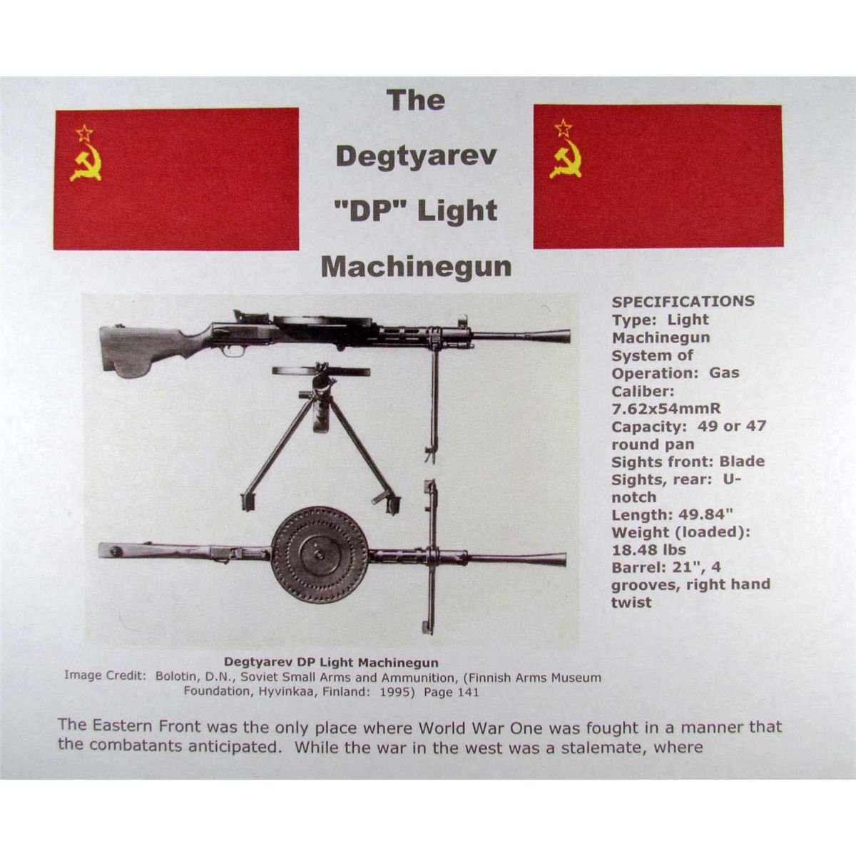 RARE SOVIET RUSSIAN WW2 DPM LIGHT MACHINE GUN AMMUNITION MAGAZINE