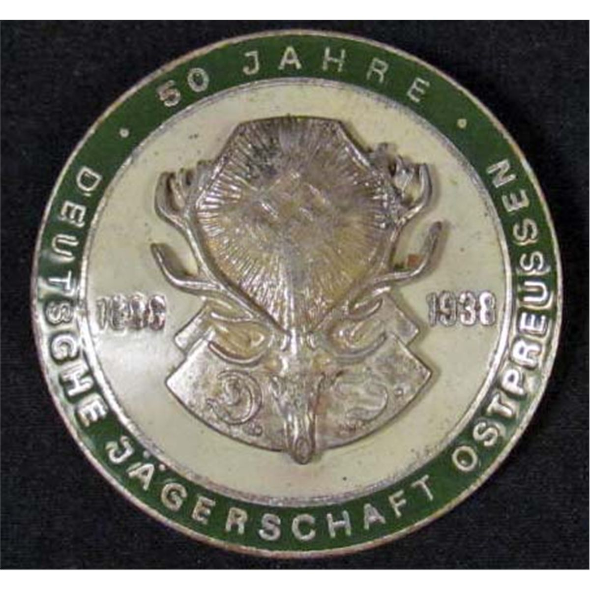 GERMAN NAZI HUNTING ASSOCIATION 50 YEAR ANNIVERSARY BADGE
