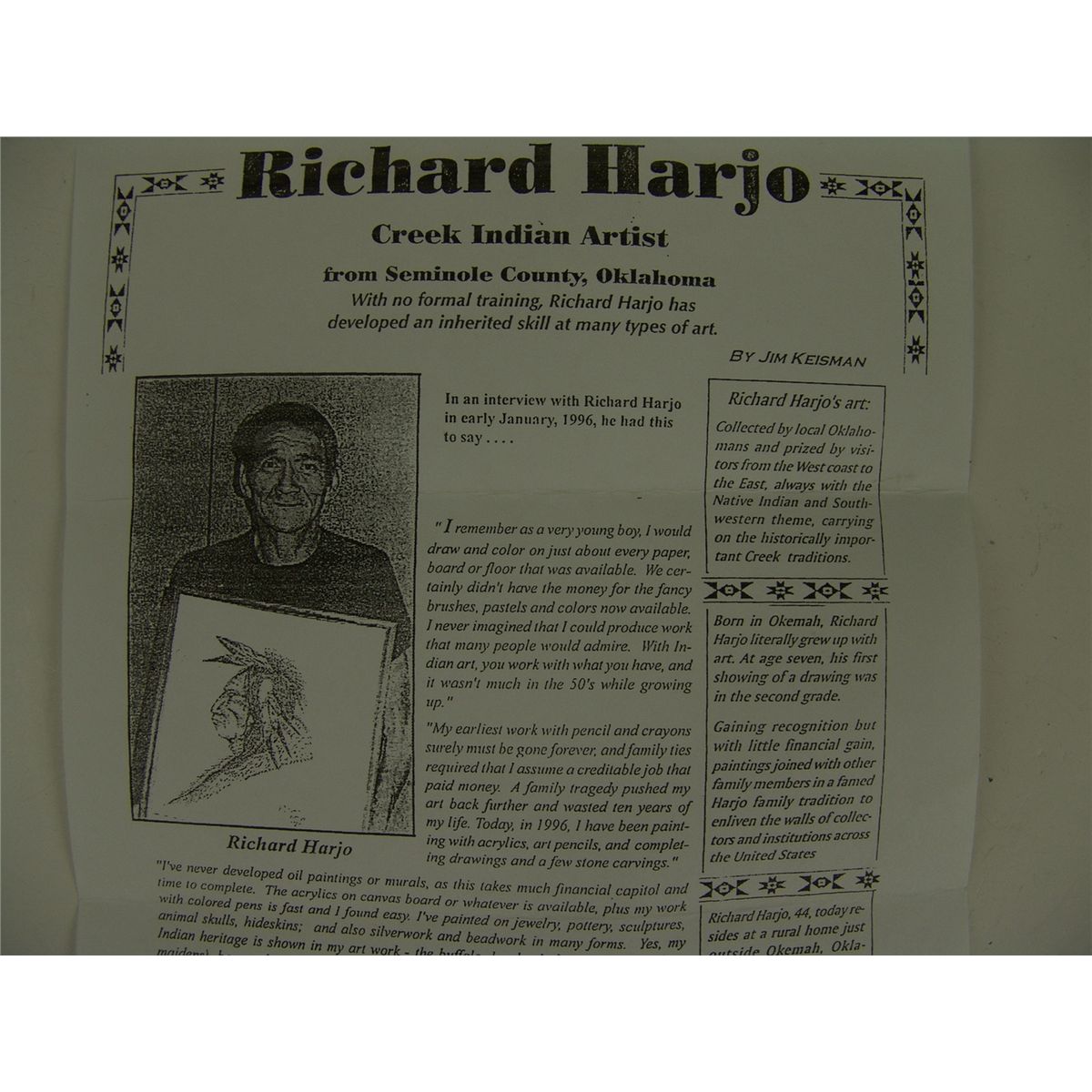 Original Art - Richard Harjo, Creek (b-1952)