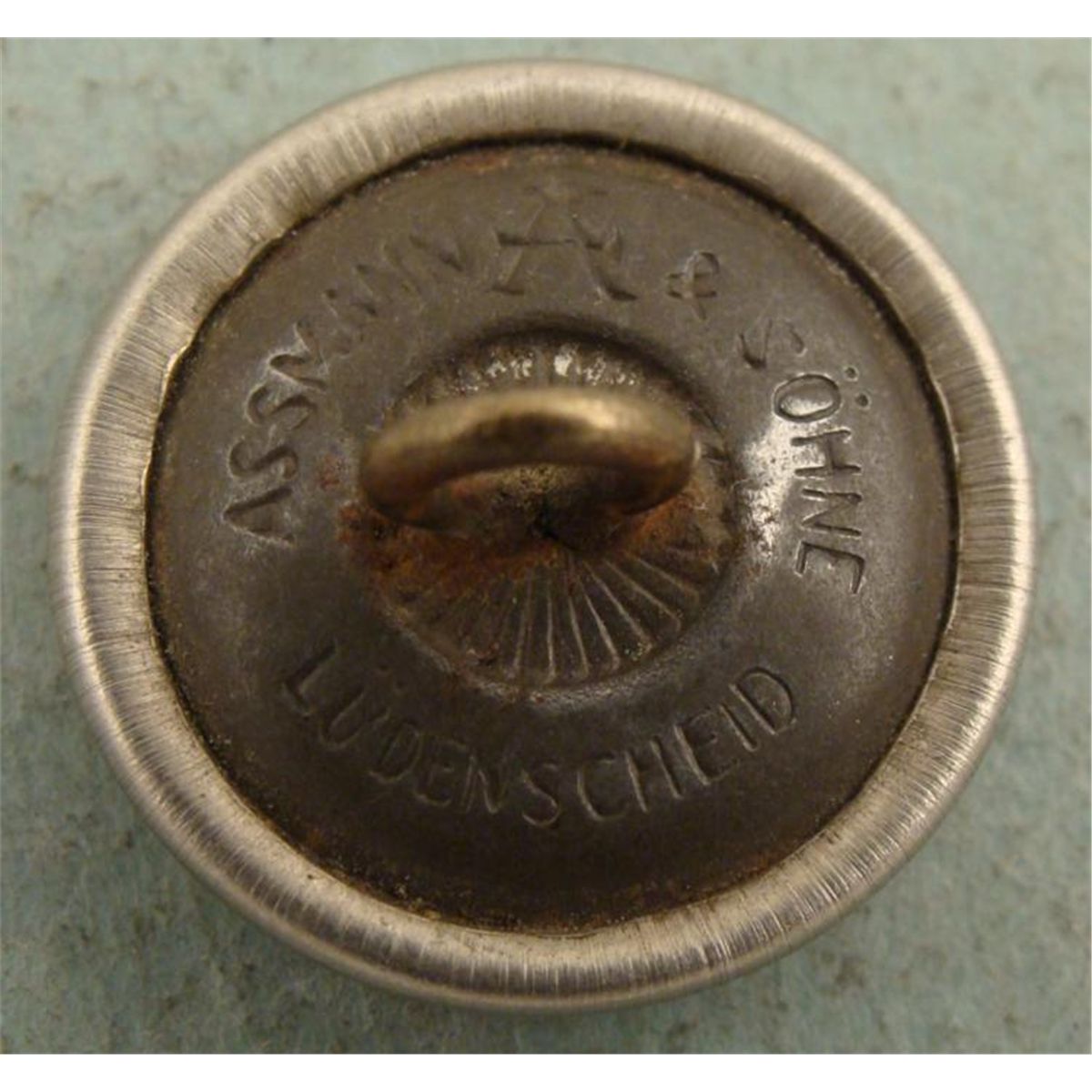 WWII Nazi German Button Assman & Sohne Ludenscheid