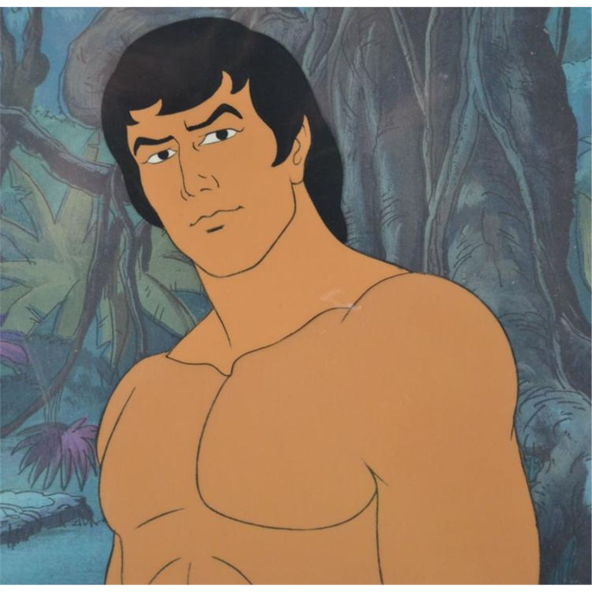 Tarzan Original Animation Production Cel Portrait