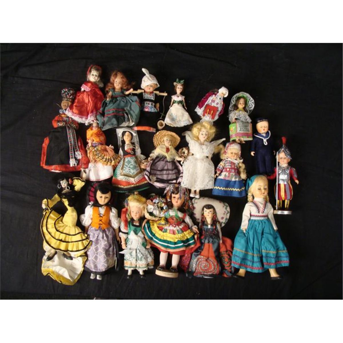 20 Vintage European Dolls Multi-cultural Collection
