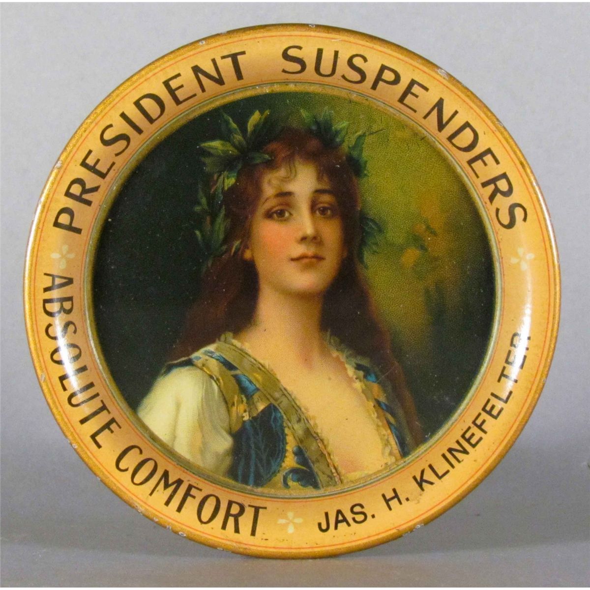 Presidents Suspenders Tin Tip Tray
