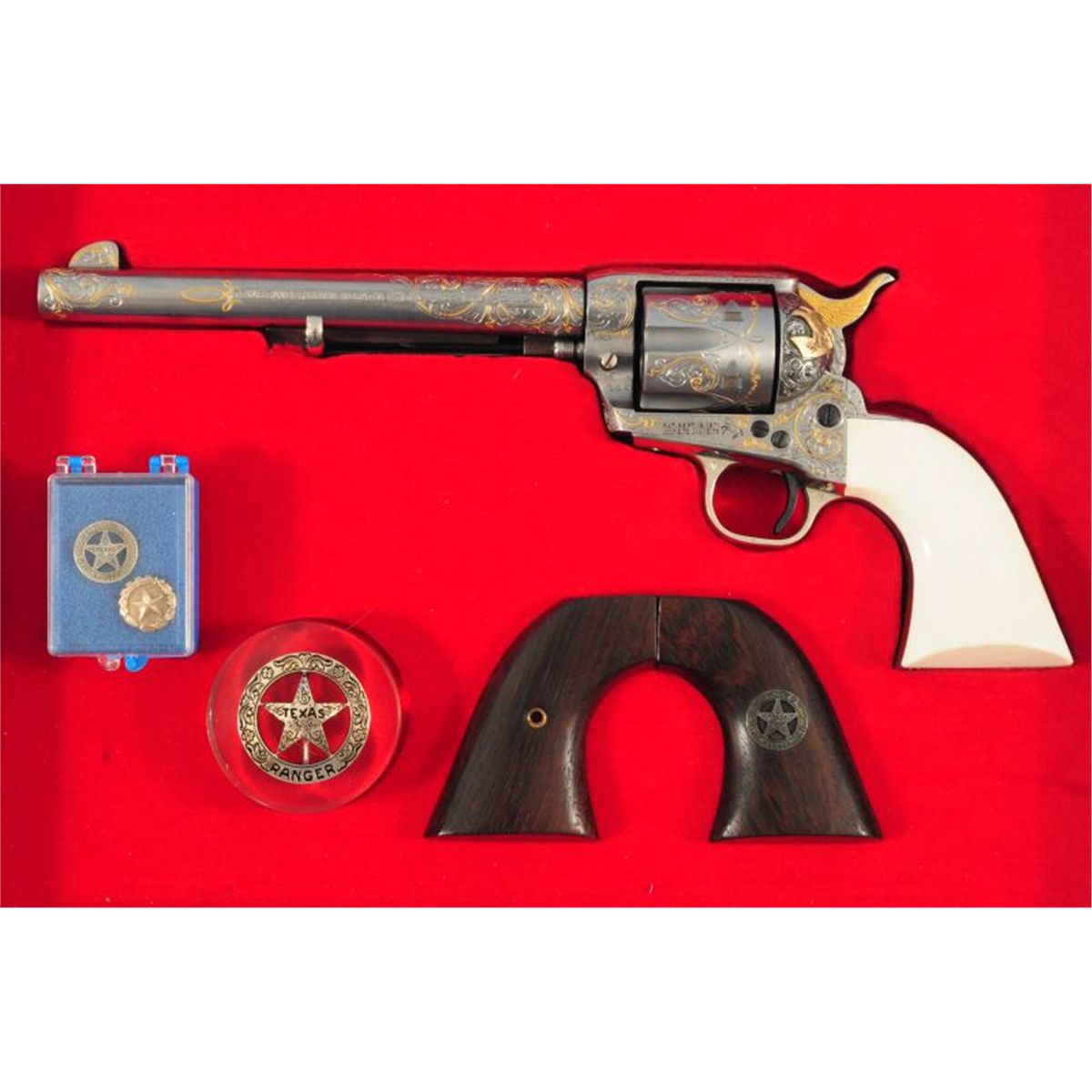 Frank Hendricks Engraved Colt Texas Ranger SAA FFL