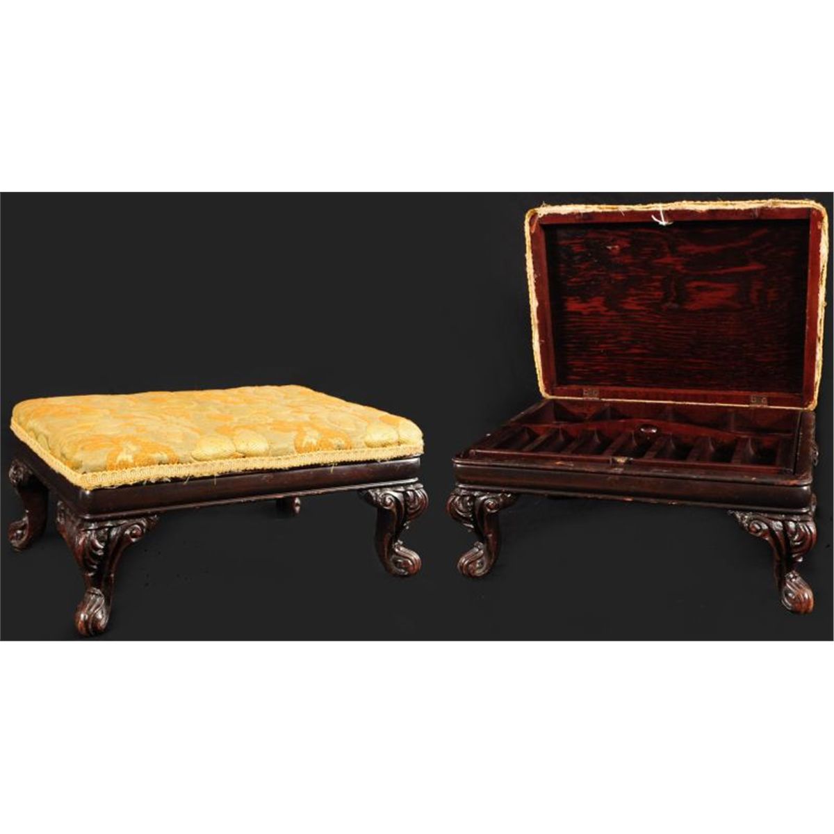 Texas Gambler's Hideaway Casino Bank Foot Stool