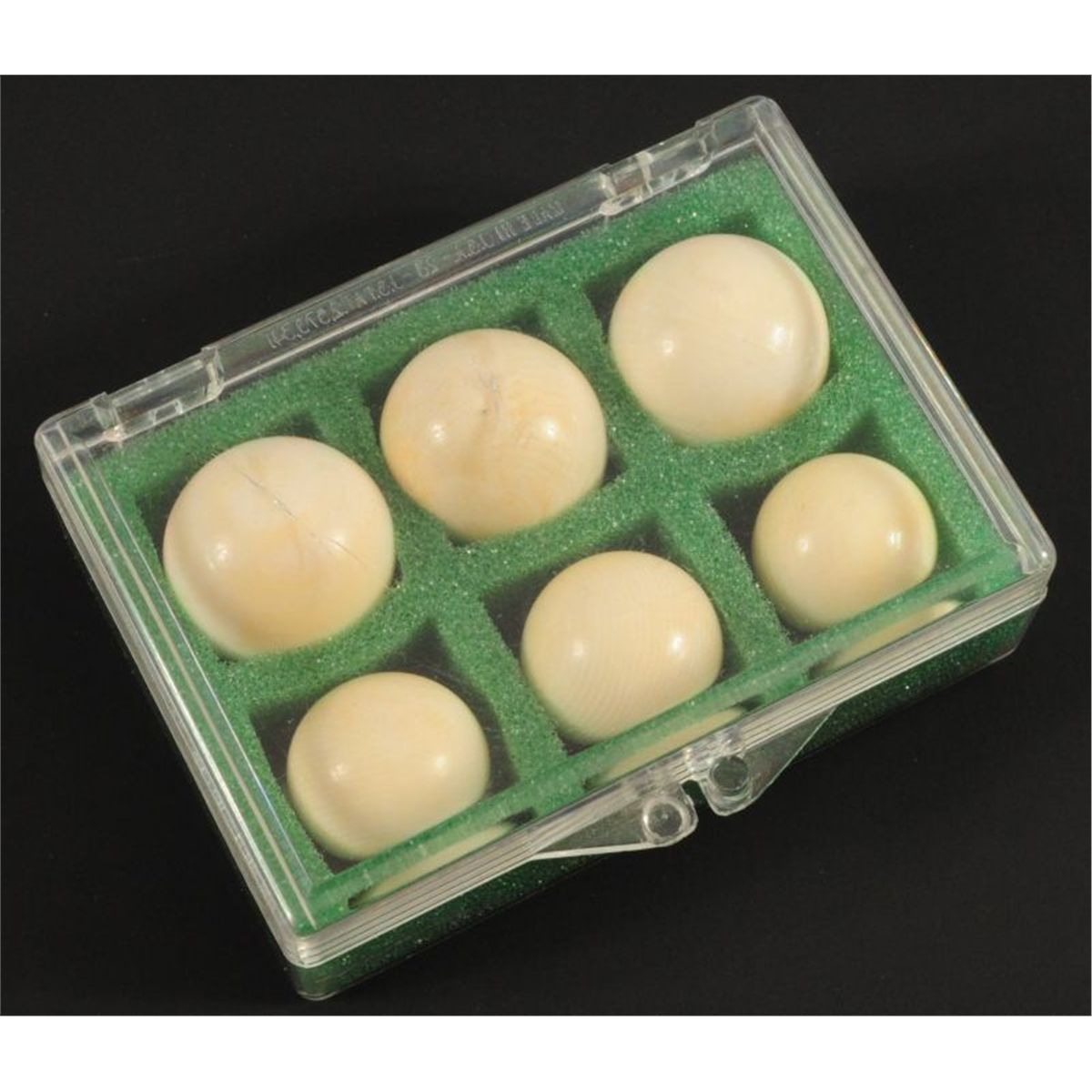 Collection of Six Antique Ivory Roulette Balls