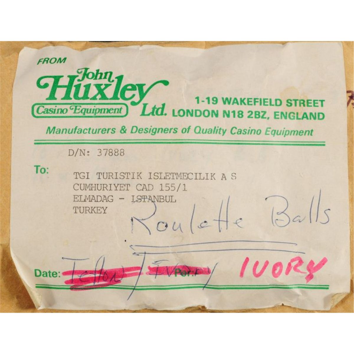 Collection of Six Antique Ivory Roulette Balls