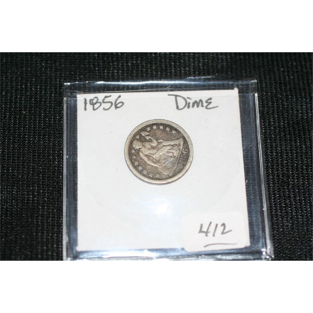1856 Silver Seated Liberty Dime