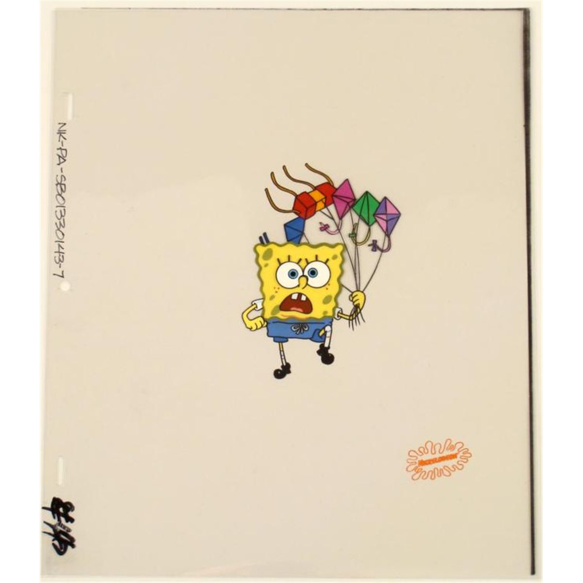 Spongebob Running with Kites Cel Original Production