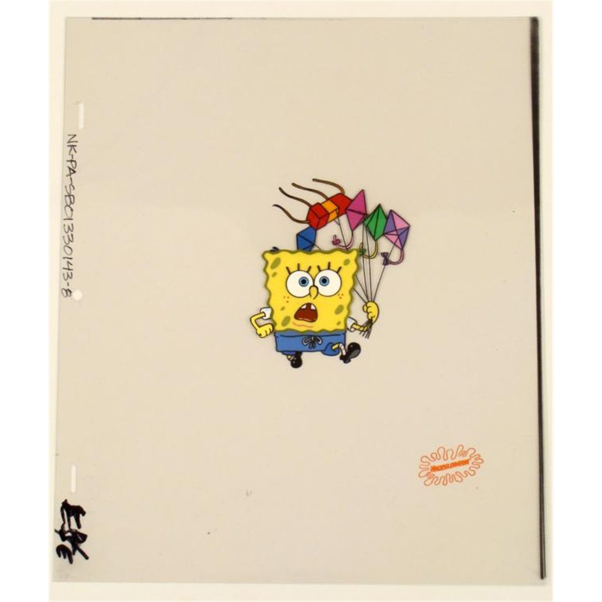 Original Cel Animation Art Frantic Running Spongebob