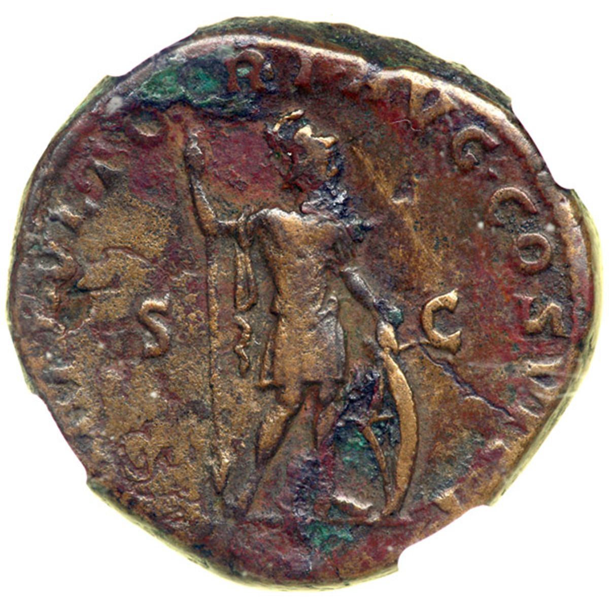 Commodus, AD 177-192. AE Sestertius minted at Rome, AD 191