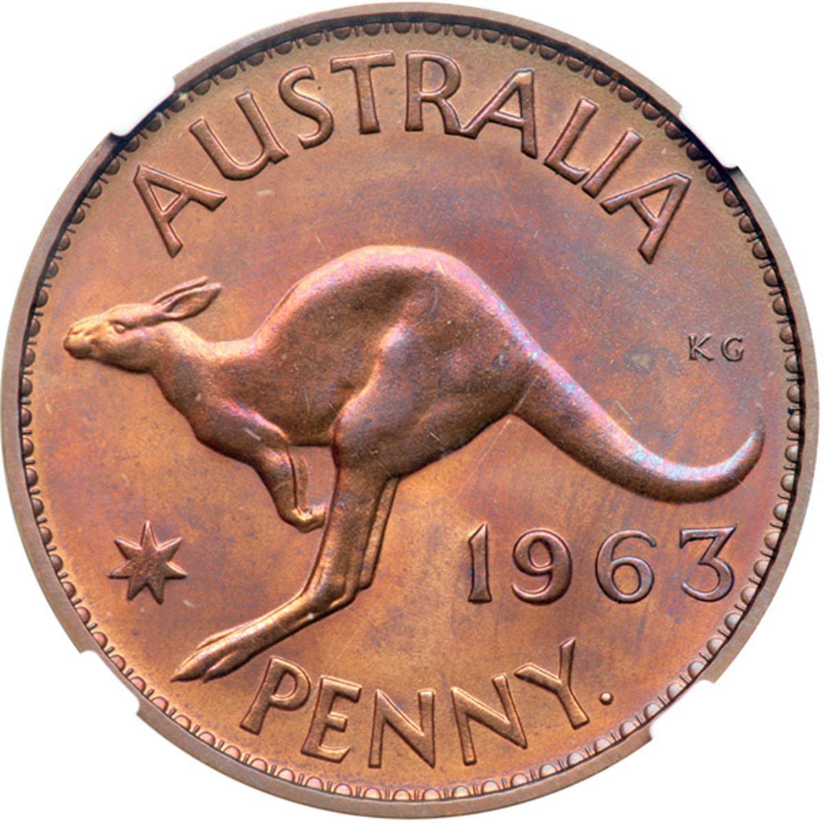 Australia Penny 1963 NGC PF65 Australia Penny 1963 NGC PF65