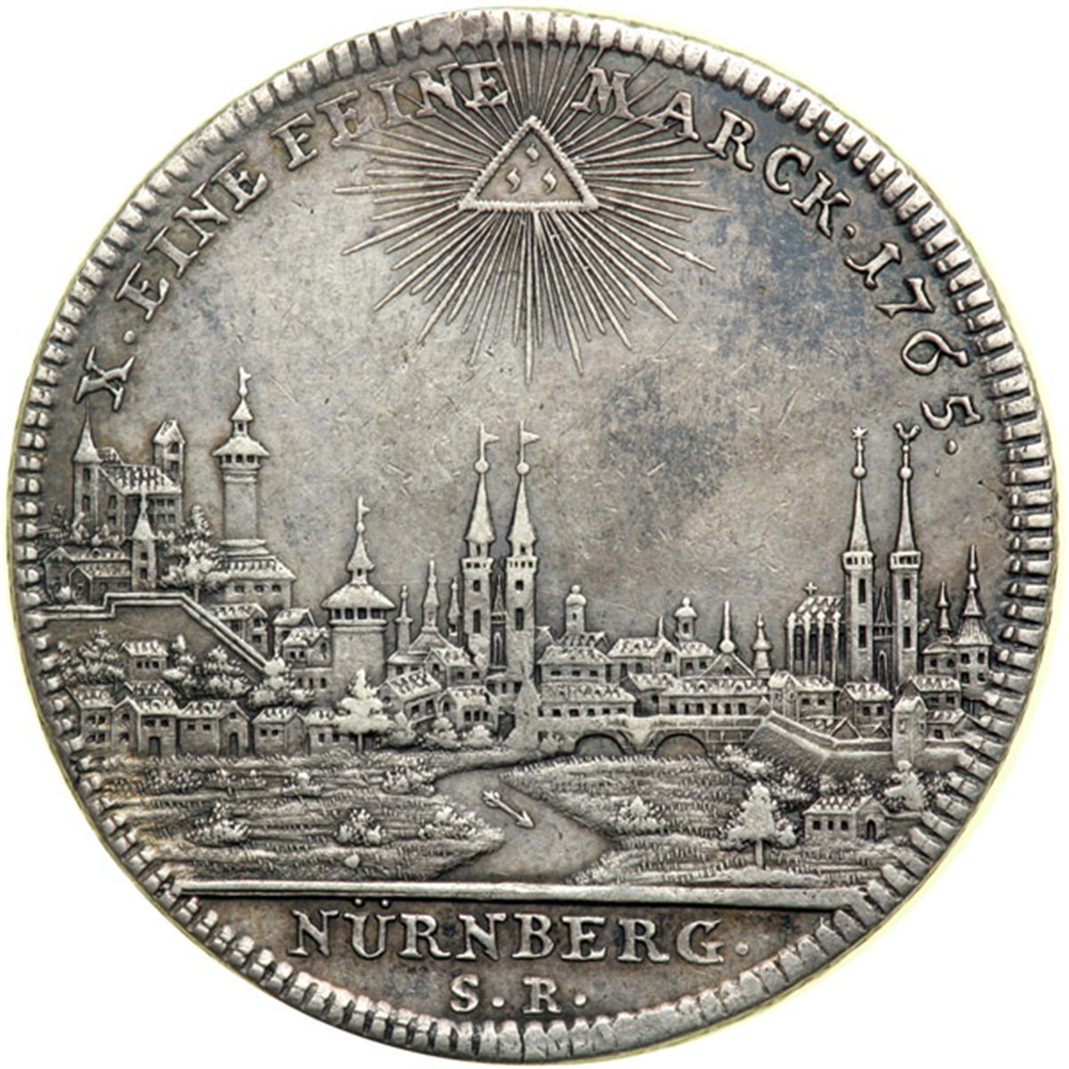 German States - Nuremberg. Taler, 1765-SR. VF