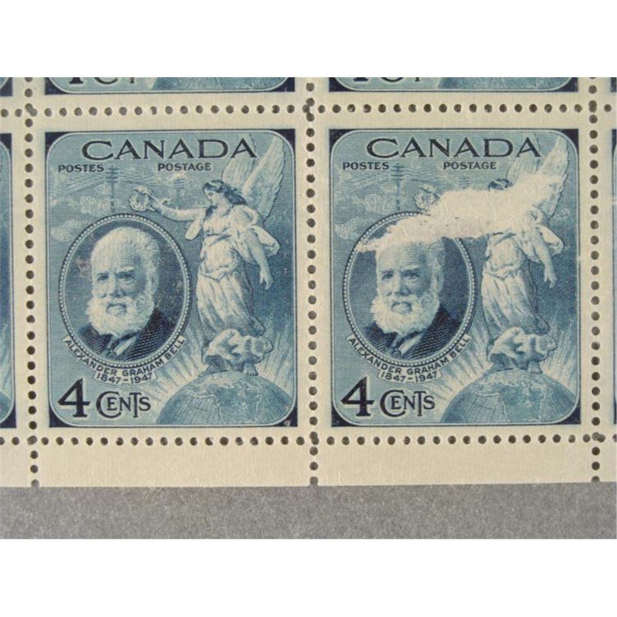 45 Canada Alexander Graham Bell 4 Cent Stamps Sheet