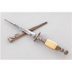 Silver-Mounted Naval Dirk & Sheath