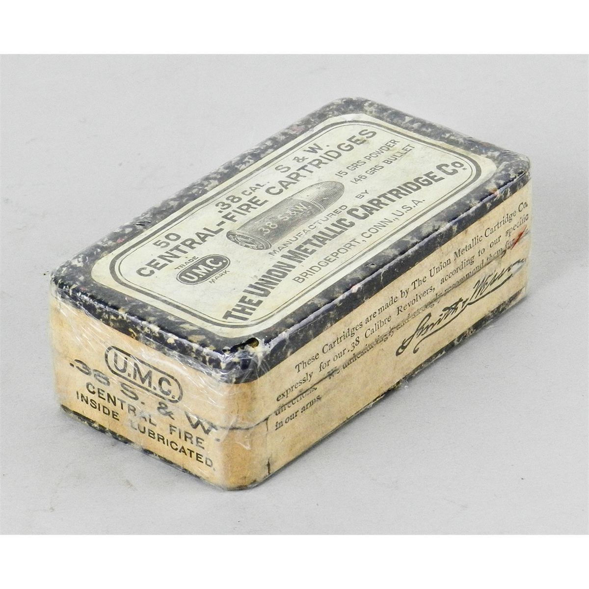 Lot of 3 Antique Boxes of .38 Cal. Cartridges