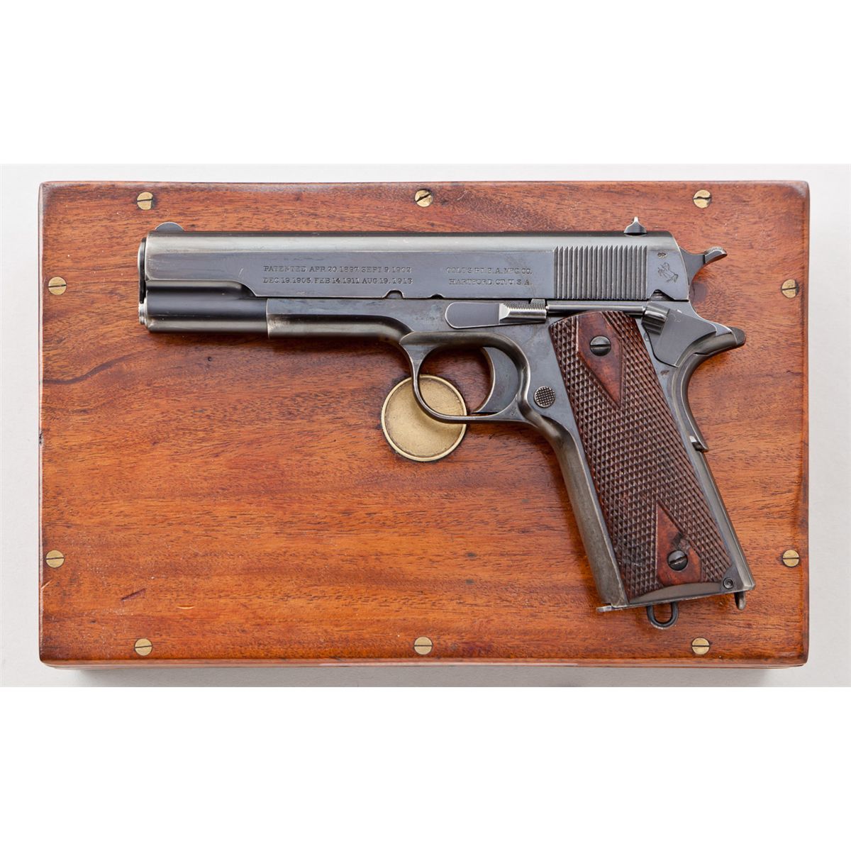 Cased & British Proofed Colt Gov't Model