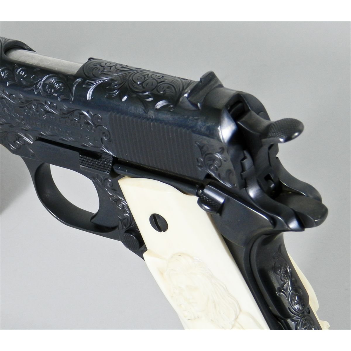 Engraved Colt Model 1911 SA Pistol