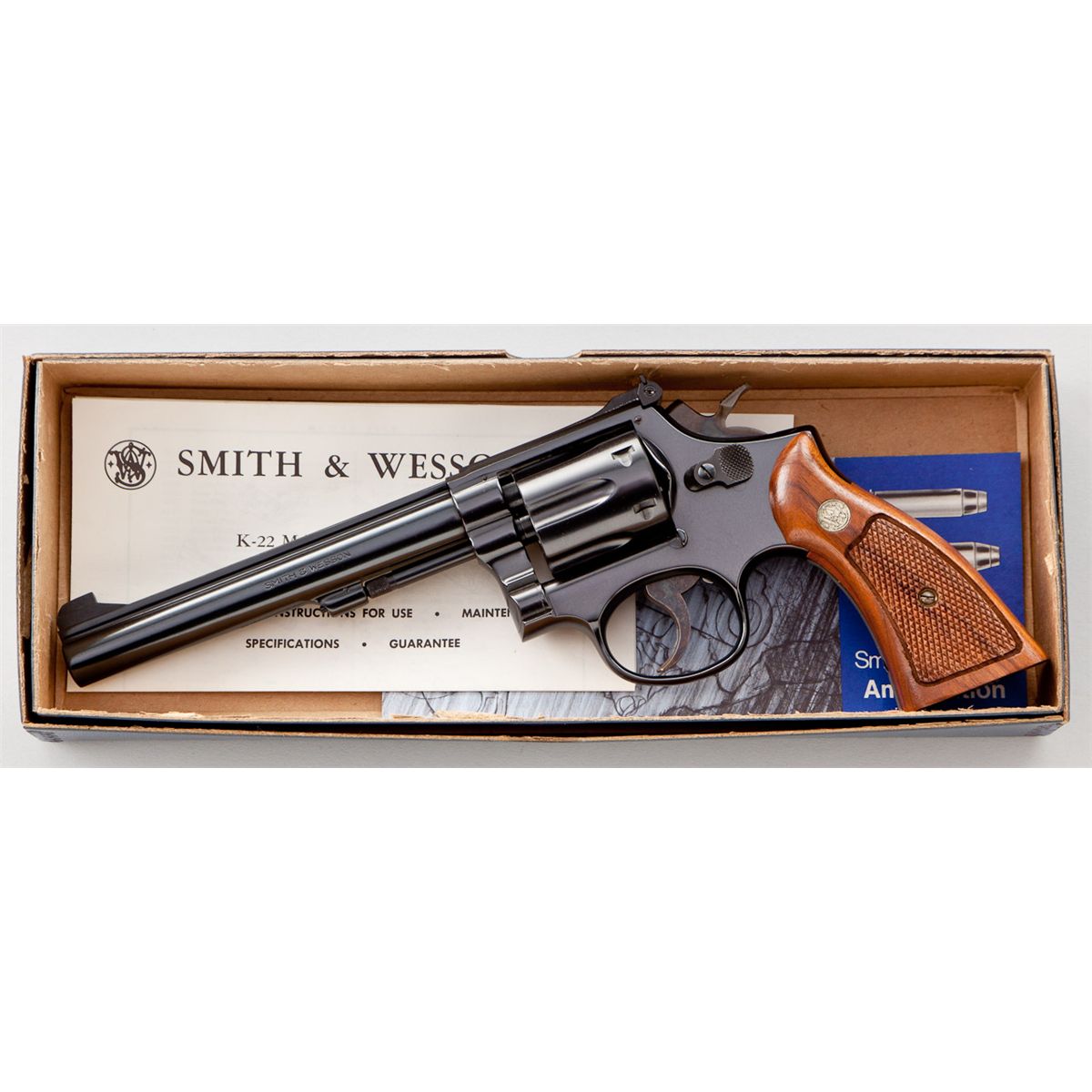 S&W Model 48 K-22 Masterpiece DA Revolver